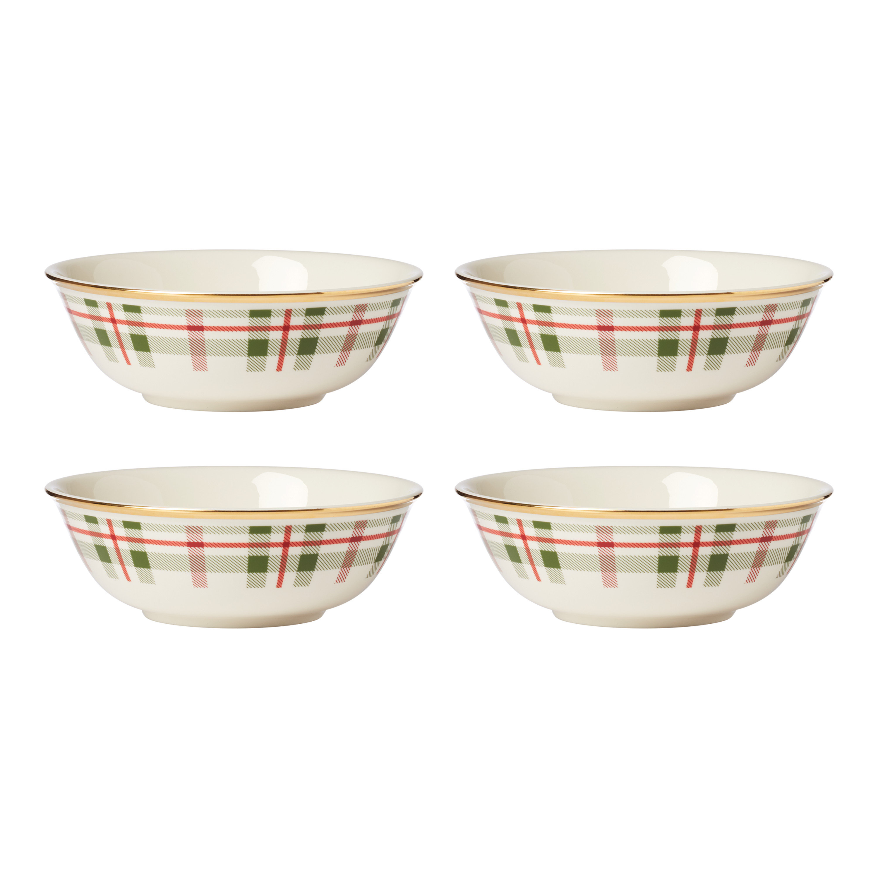 Lenox Holiday Plaid All-Purpose Bowls, Set Of 4 | Wayfair