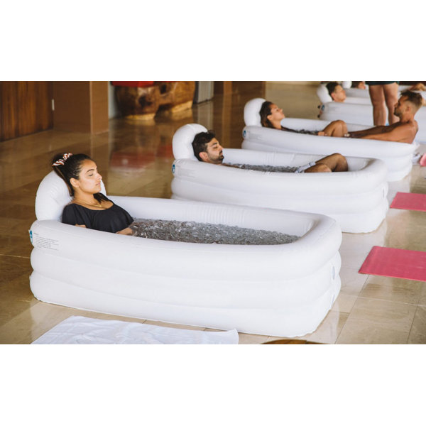 Premium Racks 60" x 34" Freestanding Soaking Solid Surface Bathtub ...