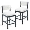 Latitude Run® Tebbo Upholstered 26.5'' Counter Stool with Solid Wood ...