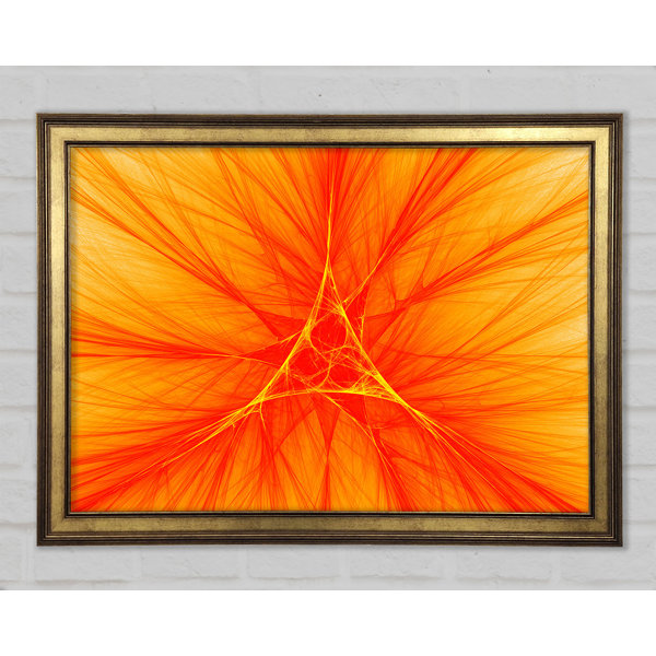 Brayden Studio Triangle Of Life Orange - Single Picture Frame Art ...