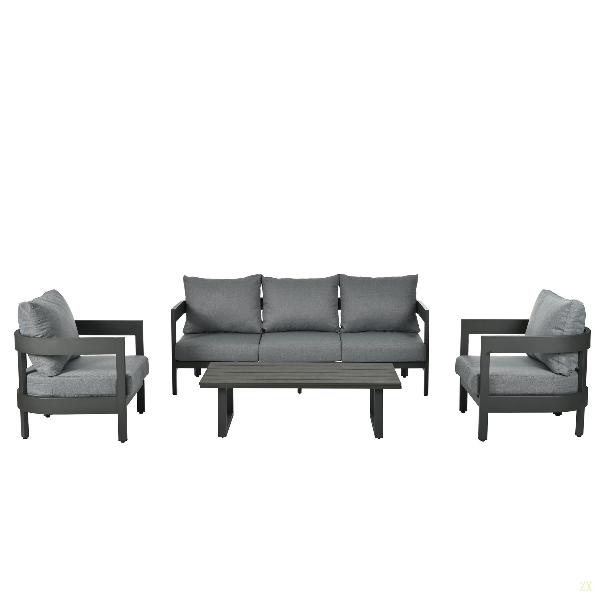 George Oliver High-Quality Outdoor Seating Set With Thick Cushions For ...