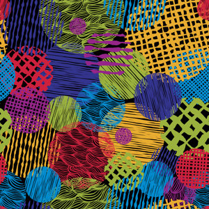 Wrought Studio™ Kevionna Hand Drawn Lines Textures Grunge Style ...