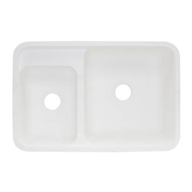 Franke Evolution 33" L x 22" W Double Basin Drop-In Kitchen Sink ...