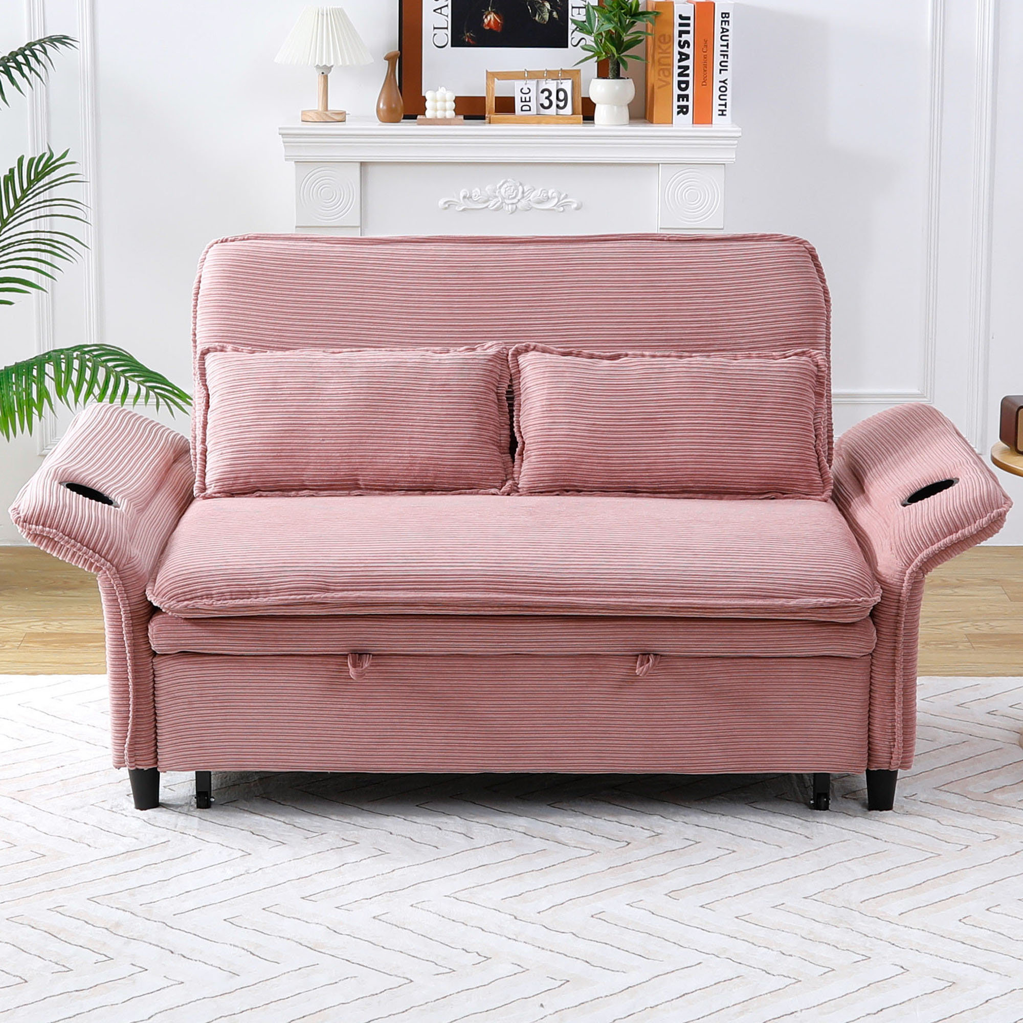 Senbabe 65'' Upholstered Sleeper Sofa - Wayfair Canada
