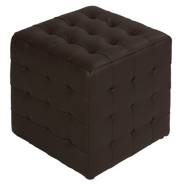 Latitude Run® Phabian Leather Ottoman & Reviews | Wayfair