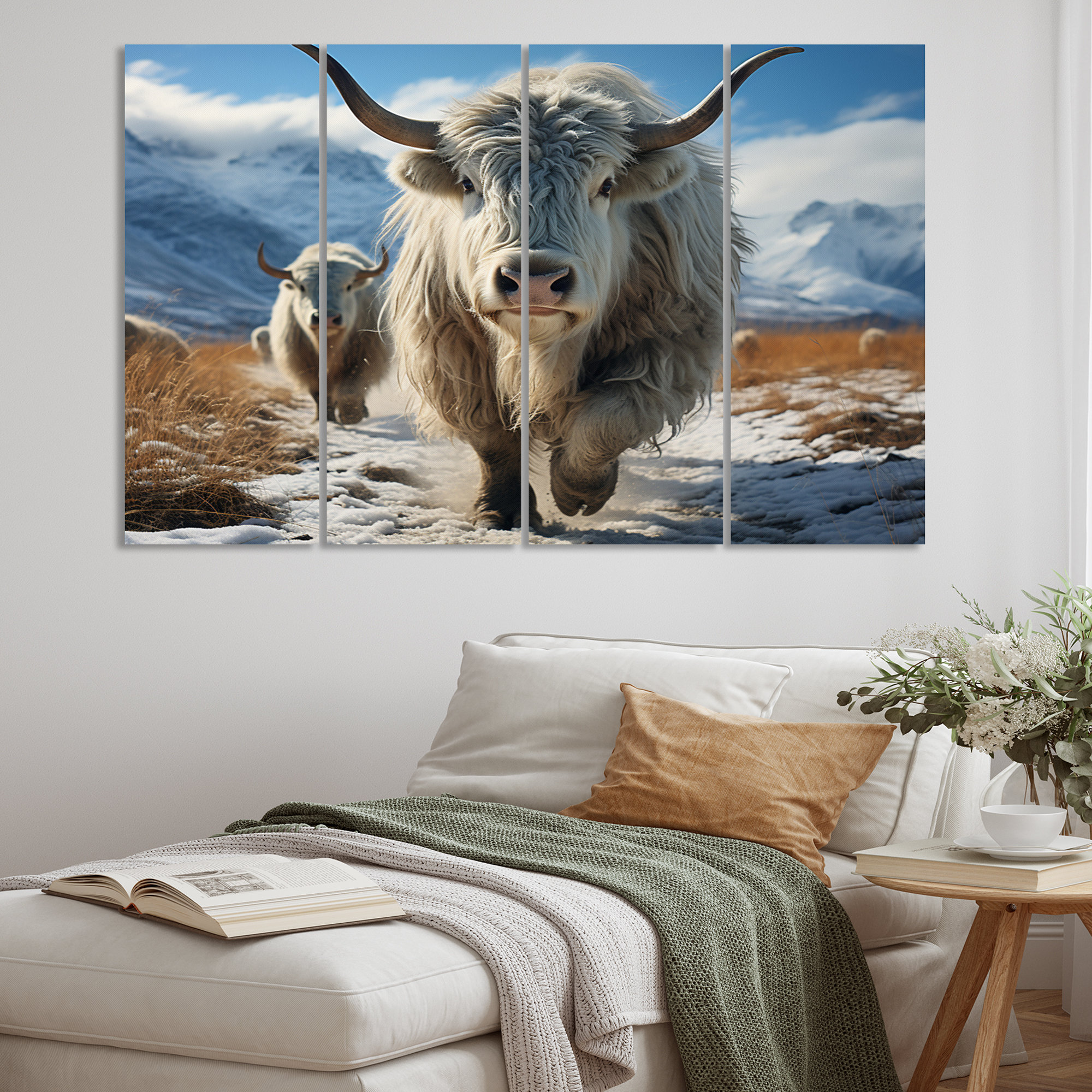 Union Rustic Yaks Majestic in Winter - Yaks Metal Wall Decor Set | Wayfair