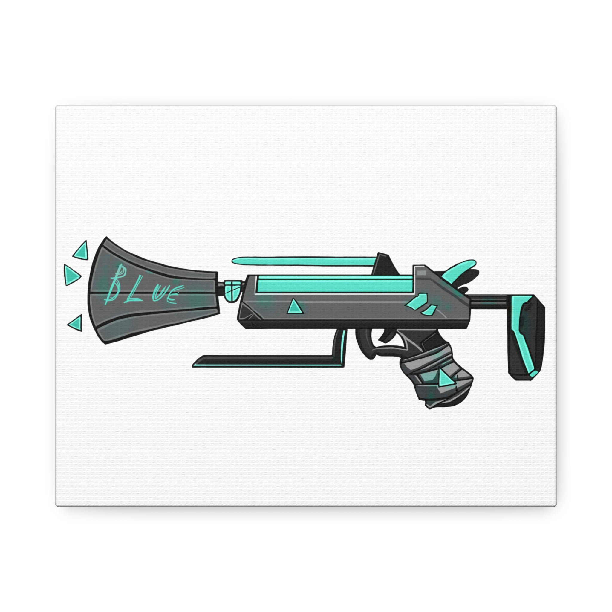 Red Barrel Studio® Blue Weapon Stretched - Unframed Graphic Art on ...