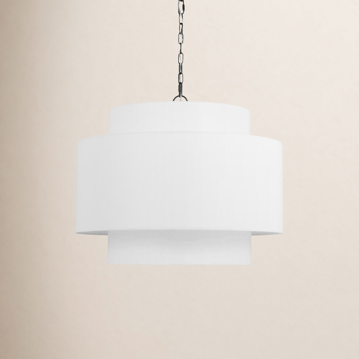 Birch Lane™ Robbie 3 - Light White Drum Pendant | Birch Lane