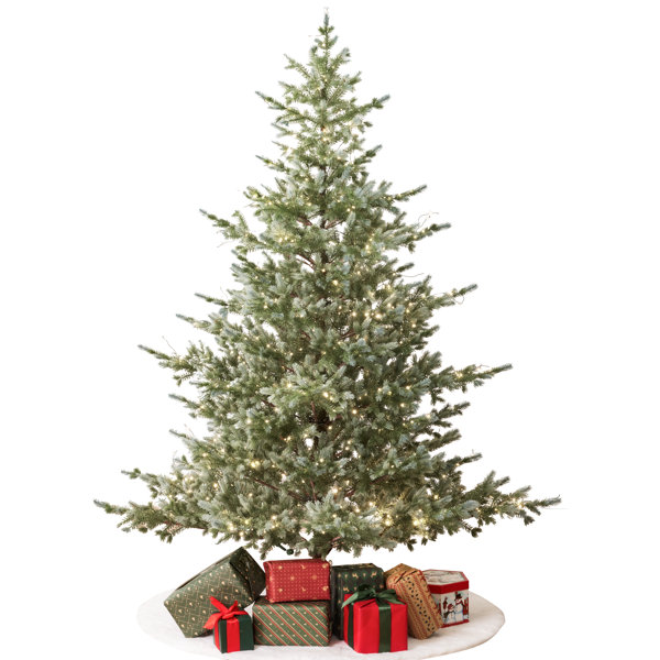 The Holiday Aisle® Colorado Blue Spruce 7.5ft Christmas Tree Pre-Lit ...