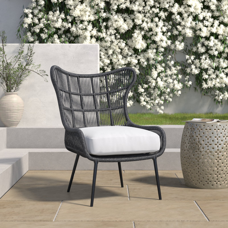 Joss & Main Ora Patio Chair with Cushions | Wayfair