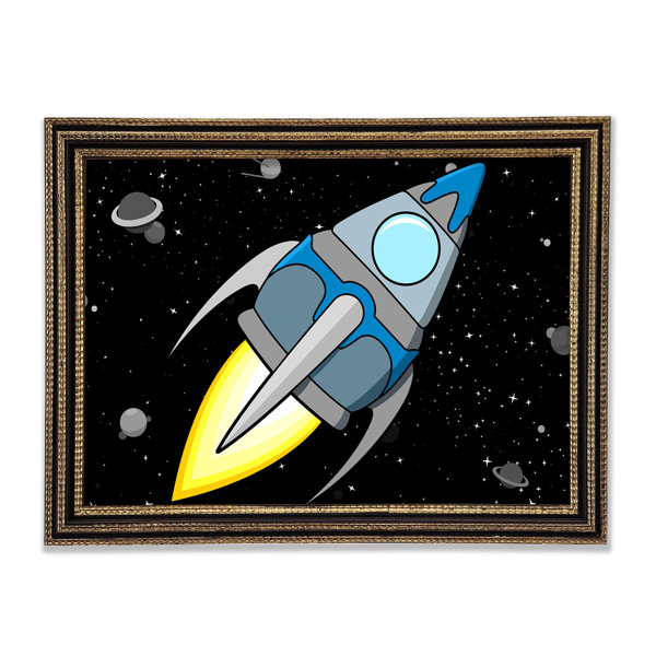 Isabelle & Max Rocket Ship White - Single Picture Frame Print | Wayfair ...