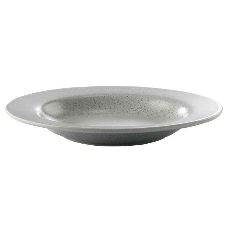 G.E.T. High-Strength Porcelain Rimmed Bowl, 18 Ounce, Gray (Set of 12 ...