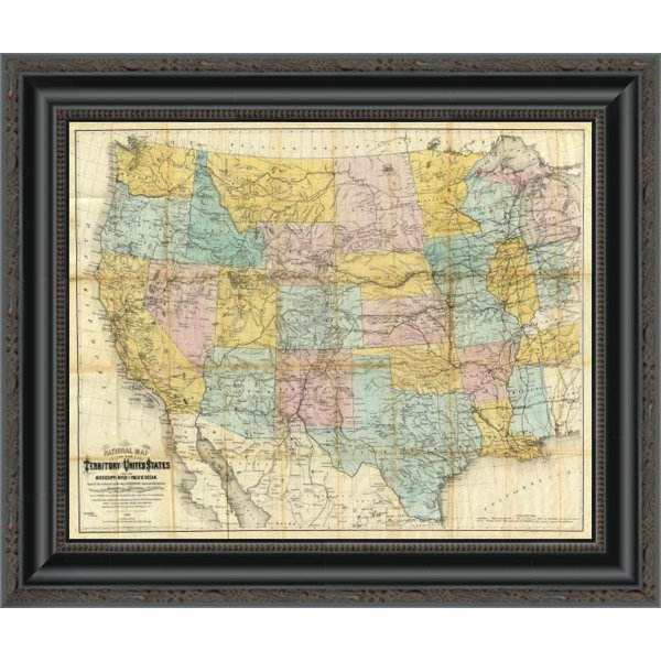 East Urban Home " National Map Of The Territory Of The United States ...