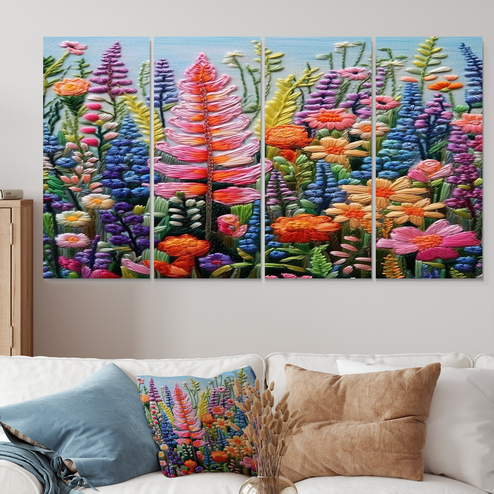 Lark Manor™ Nathanael - Wildflowers Wall Art 4 Piece | Wayfair