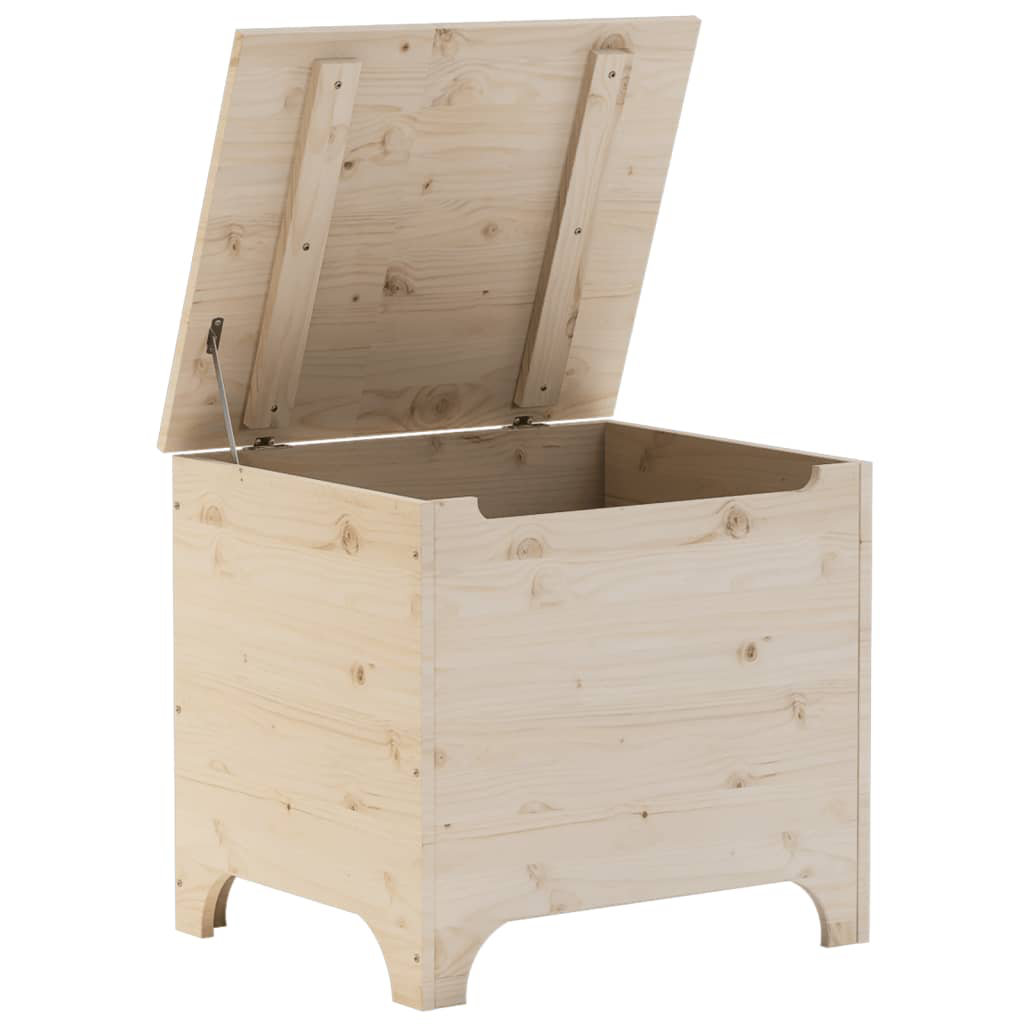 Vidaxl Storage Box Natural Wood Solid Pine Wood 19.3X21.3 In | Wayfair