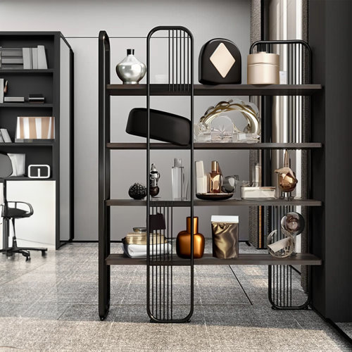 East Urban Home Geometric Bookcase & Reviews | Wayfair