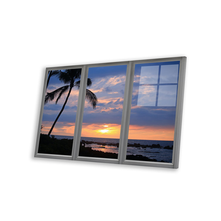 Dovecove Brinsmead Beach Sunset Window View On Plastic / Acrylic by ...