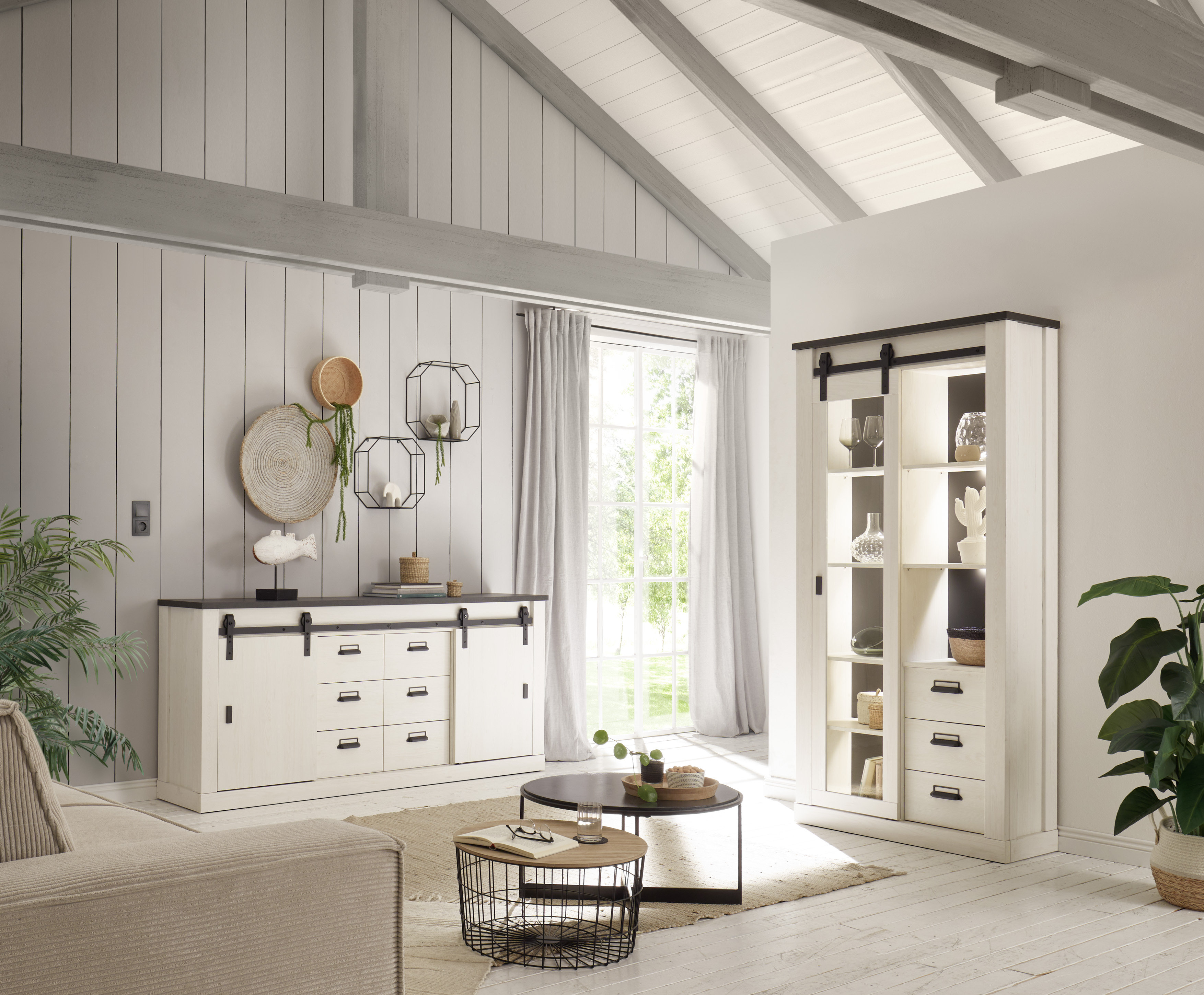 Lark Manor Jackeline 201 Cm Wide 6 Drawer Sideboard | Wayfair.co.uk