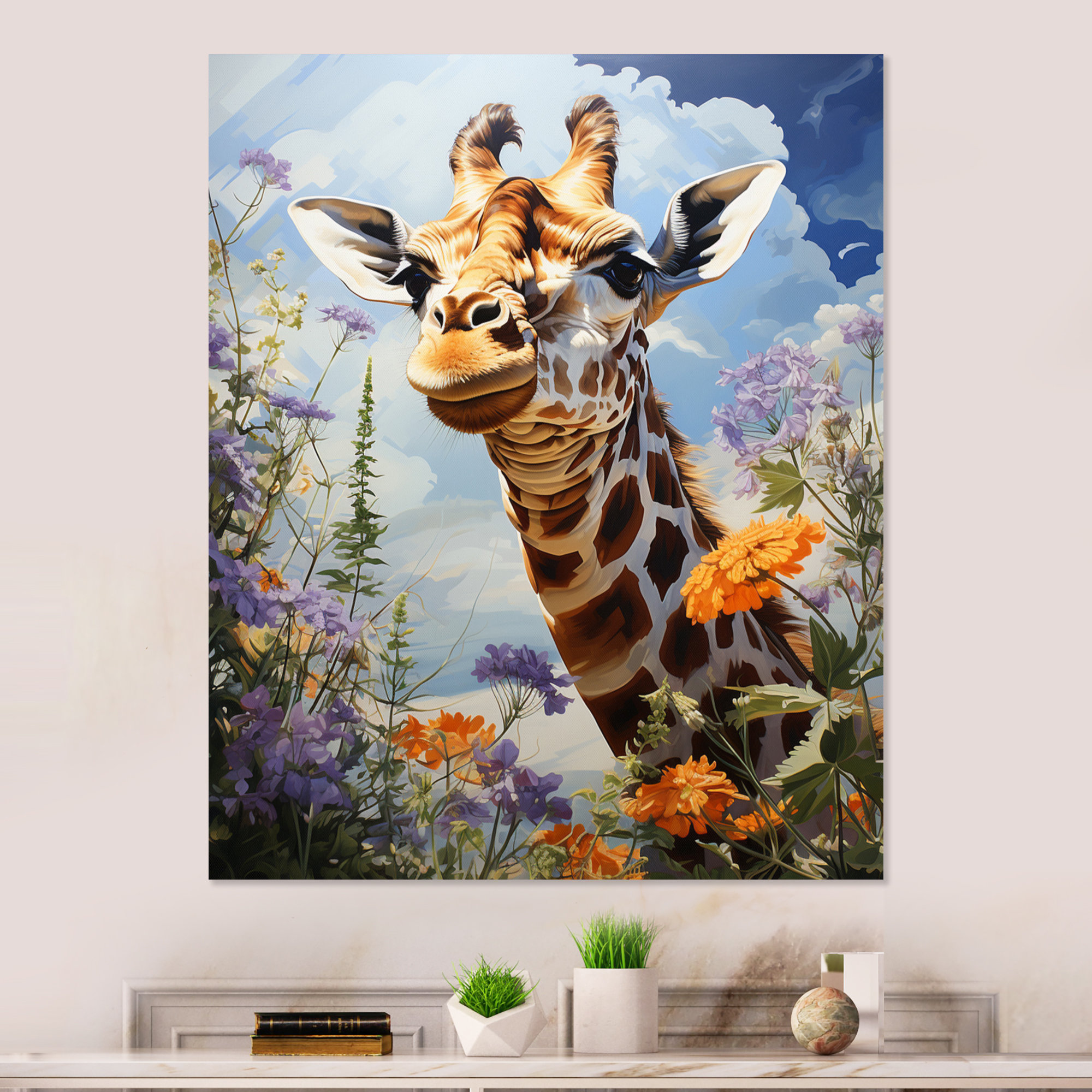 Red Barrel Studio® Giraffe Elegant Giraffe Pastoral II - Animals ...