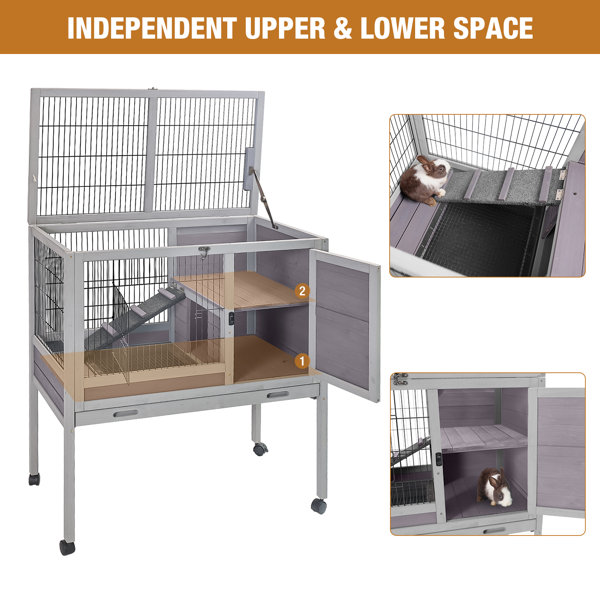 Tucker Murphy Pet™ Craciun Weather Resistant Rabbit Hutch & Reviews ...