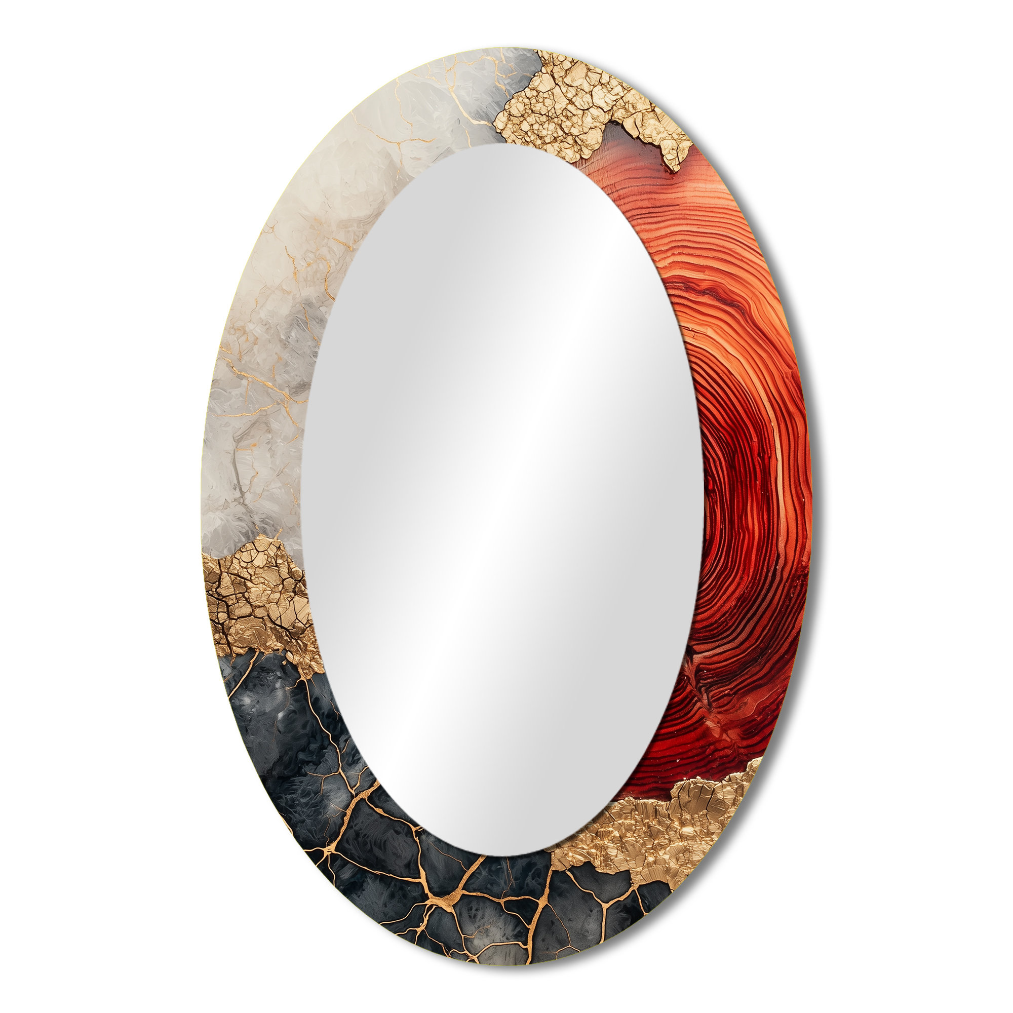 Mercer41 Forest Path Of The Fire Opal Stone River III - Red Traditional ...