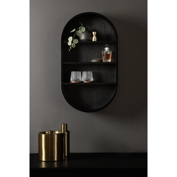 Joss & Main Minx Oval Solid Mango Wood Accent Wall Shelf & Reviews ...