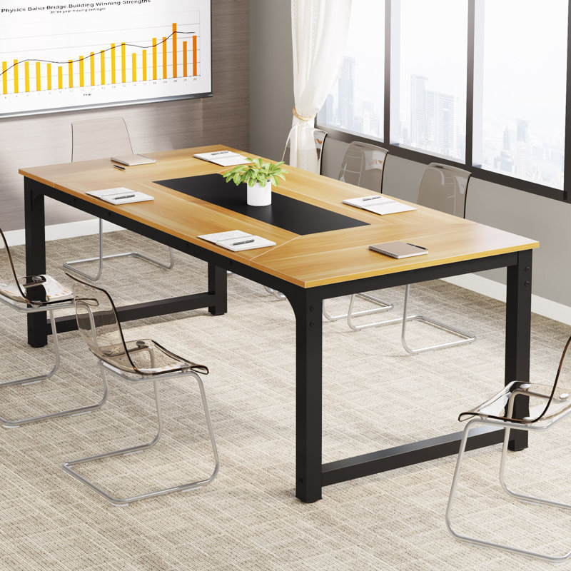 17 Stories Kostantza Rectangle Table & Reviews | Wayfair