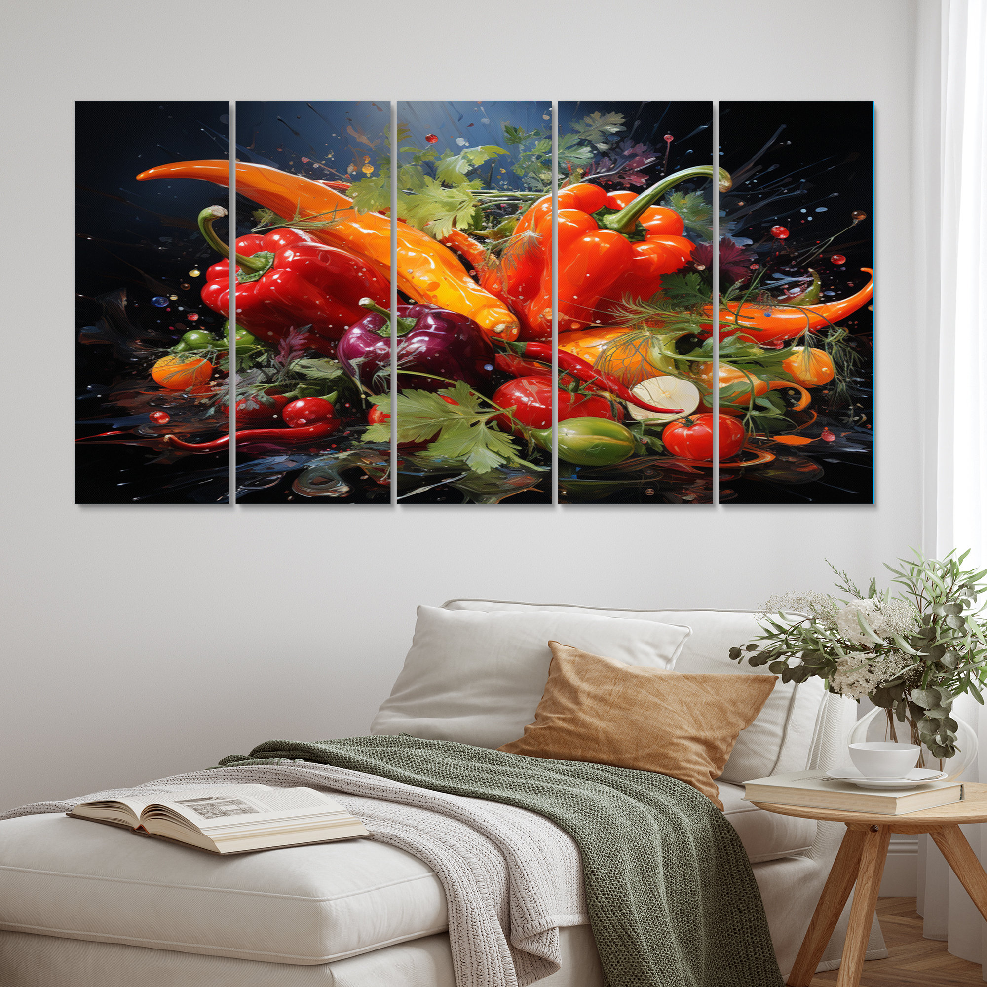 Gracie Oaks Vegetable Red Chili Pepper - Fruits Metal Wall Decor Set ...