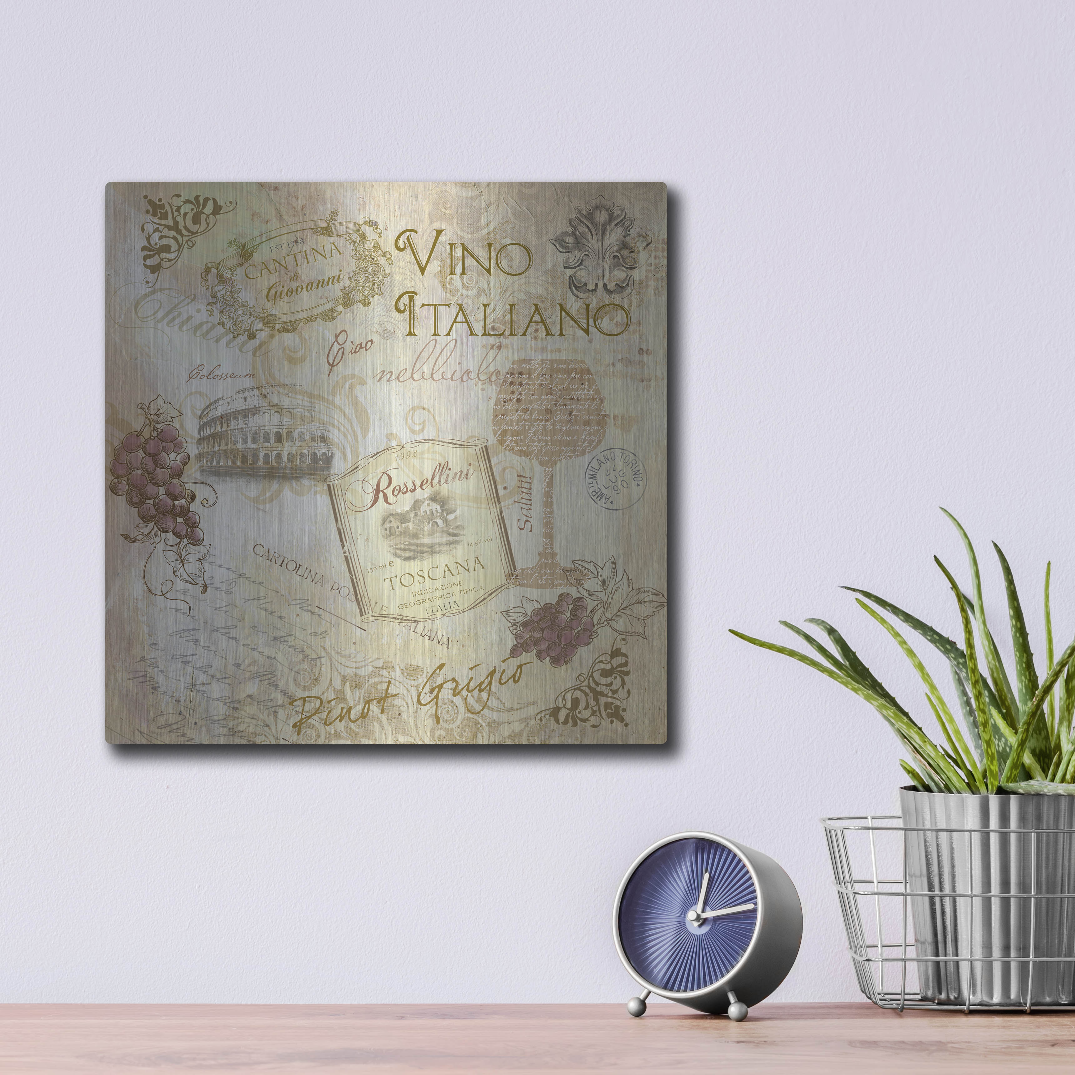 Latitude Run® 'Italian Wine' by Fiona Stokes-Gilbert Metal Wall Art ...