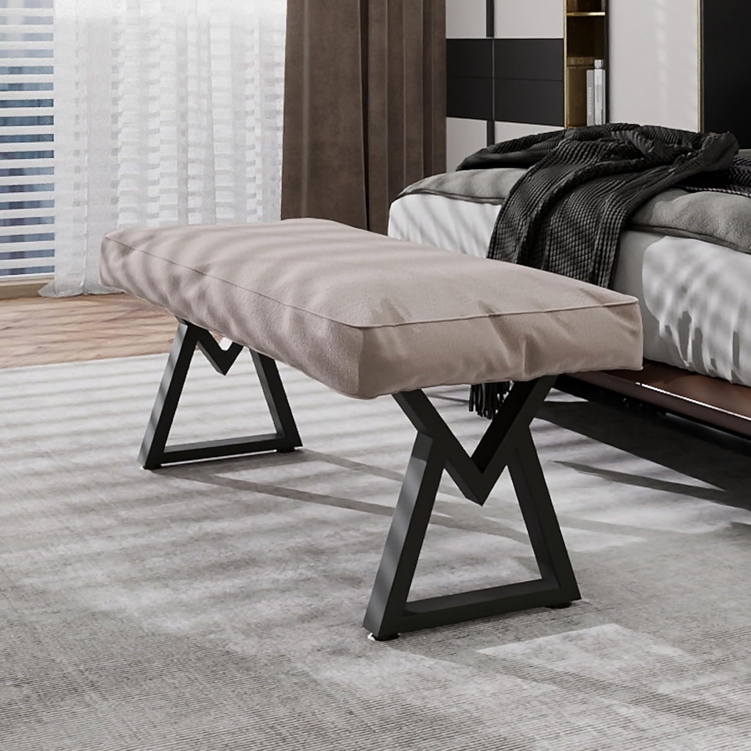 Symple Stuff 24 Inch Metal Coffee Table Legs, Modern End & Side Table ...