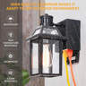 The Holiday Aisle® Porch Lights With GFCI Outlet, Dusk To Dawn Motion ...