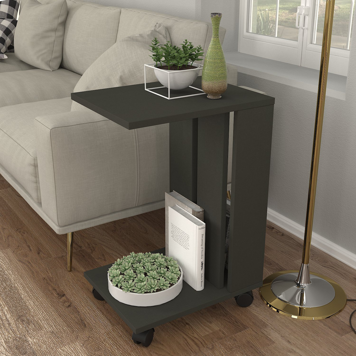 Ebern Designs Mawgan 25.59'' tall C Table End Table & Reviews | Wayfair
