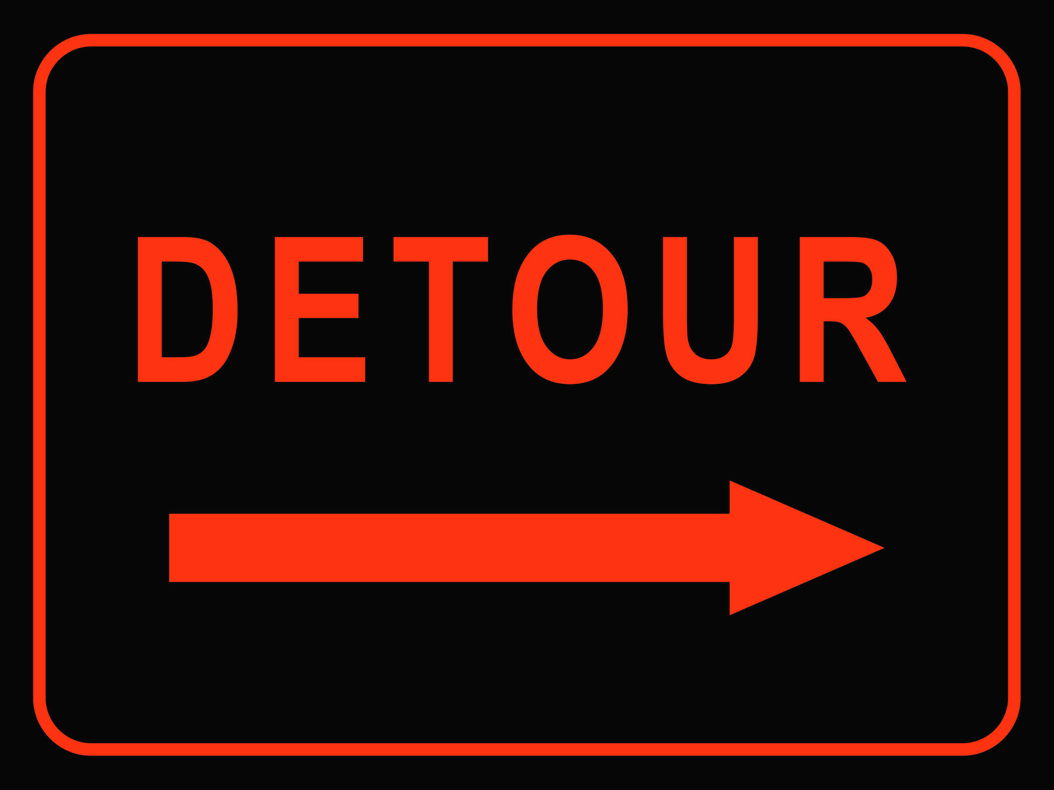Trinx Detour Arial Sign - Wayfair Canada