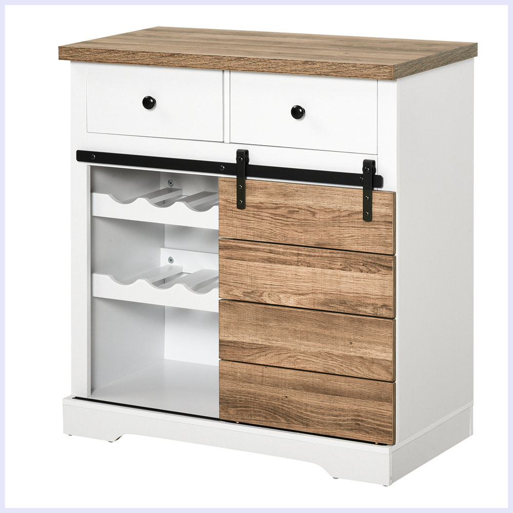 Gracie Oaks Modern Sideboard Buffet Cabinet with Wine Racks - Wayfair ...