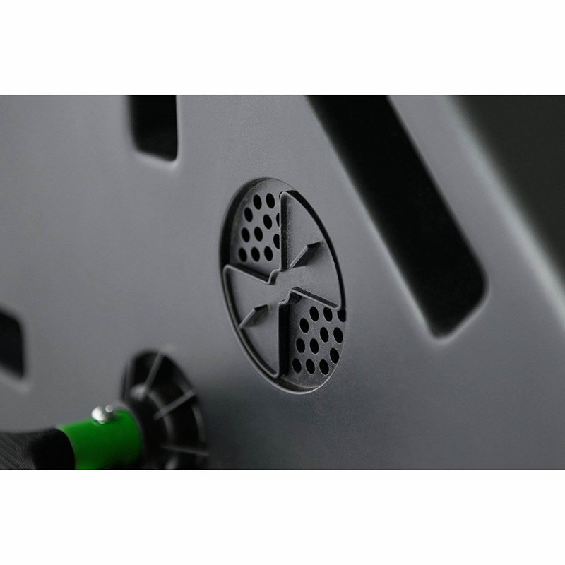 FCMP Outdoor HOTFROG 37 Gallon Dual Chamber Tumbling Composter Bin ...