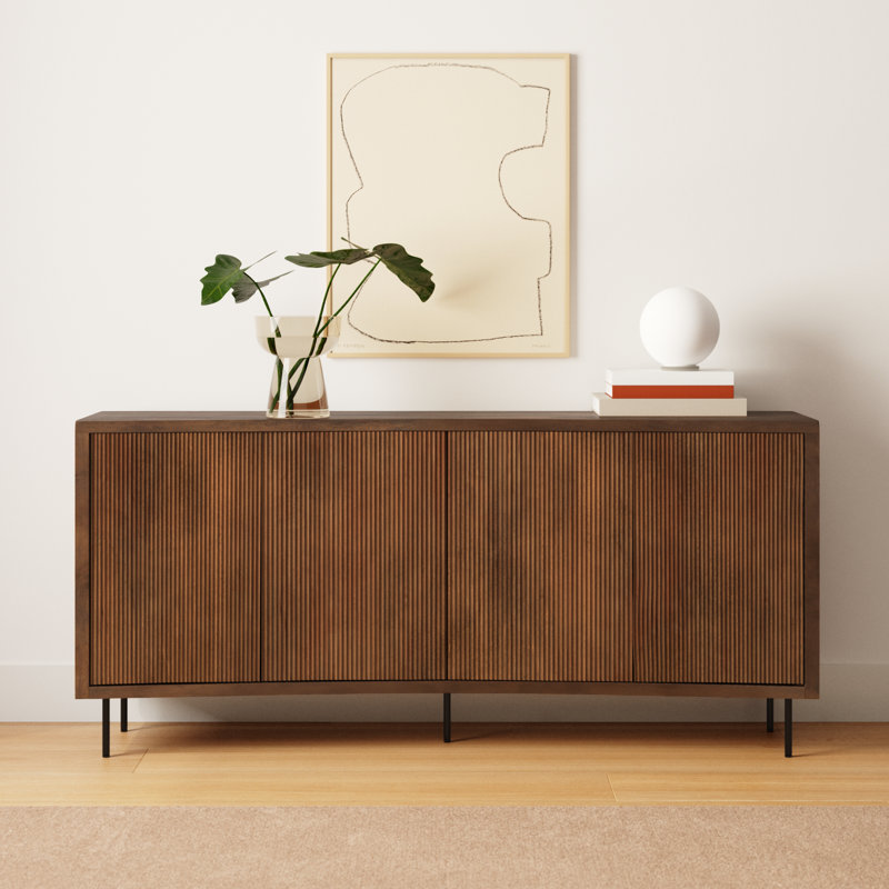 AllModern Clarke 70" Wide Acacia Solid Wood Sideboard & Reviews | Wayfair