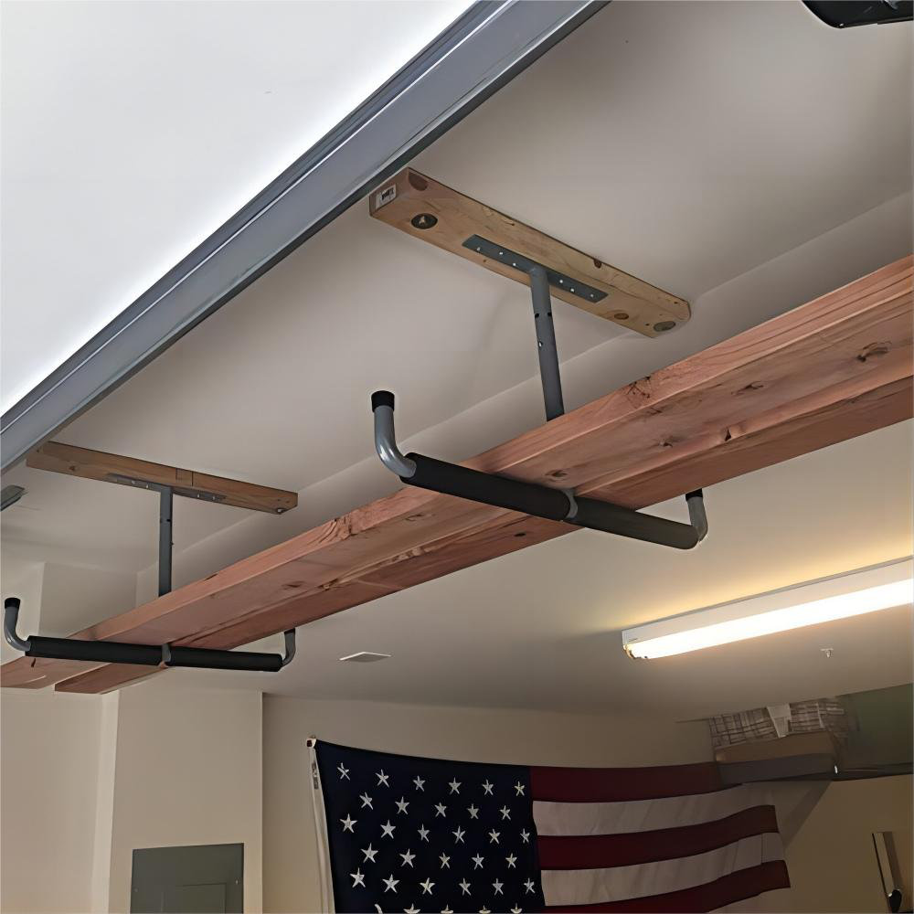 Brayden Studio® Overhead Garage Storage Rack, Heavy Duty Ceiling ...