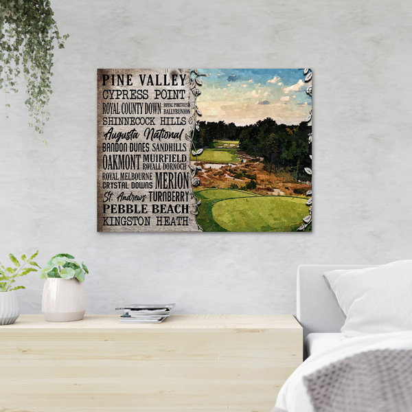 Trinx Golf Course - Names Of Golf Clubs - 1 Piece Rectangle Graphic Art ...