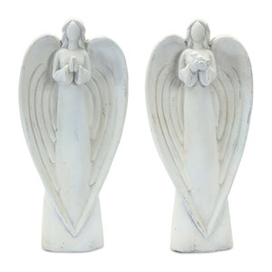 Trinx Didona 2 Piece Resin Angel Set | Wayfair