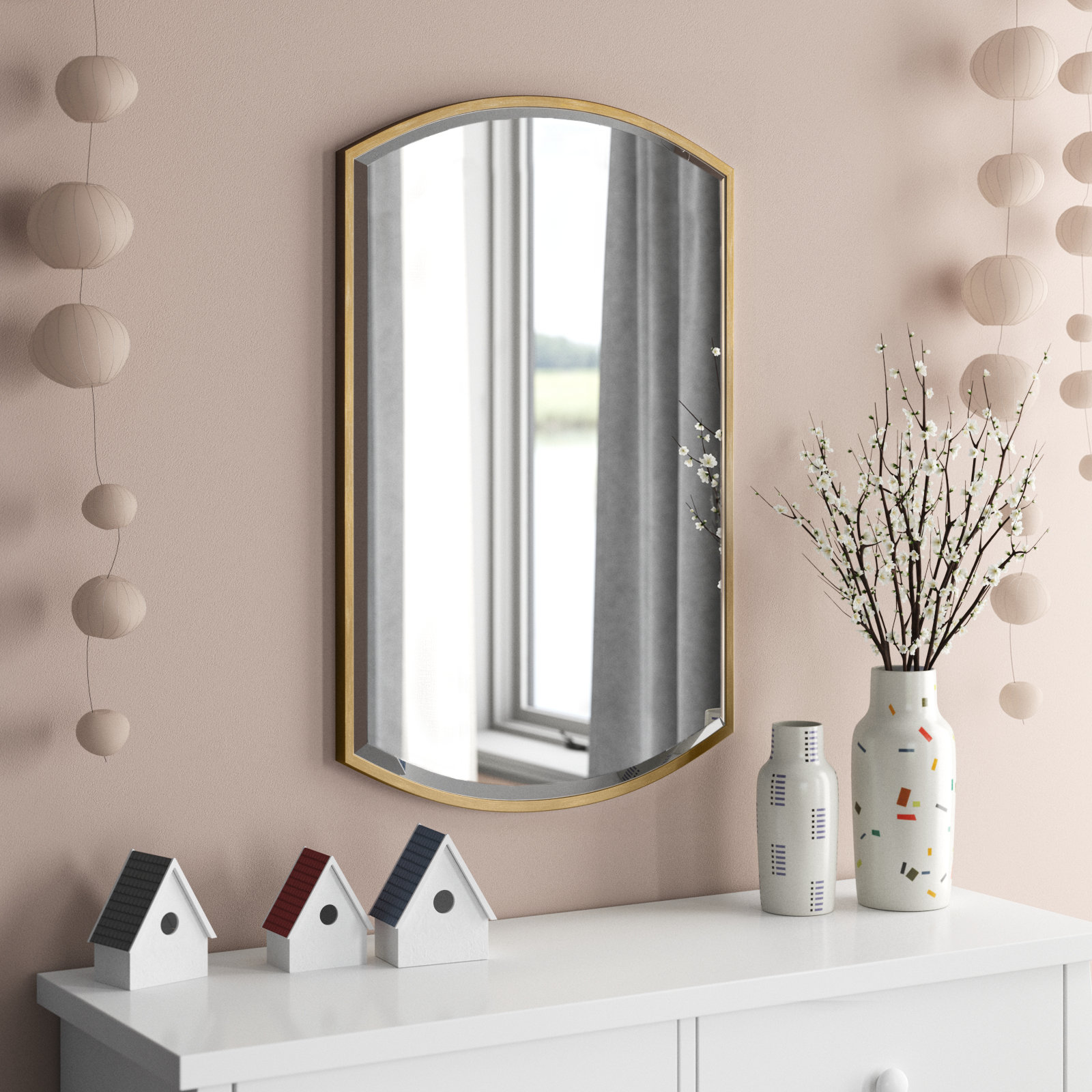Willa Arlo Interiors Williams Arch Metal Wall Mirror & Reviews | Wayfair