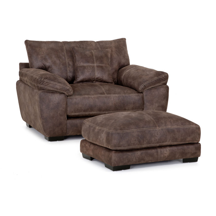 Wade Logan® Casea Upholstered Ottoman & Reviews | Wayfair