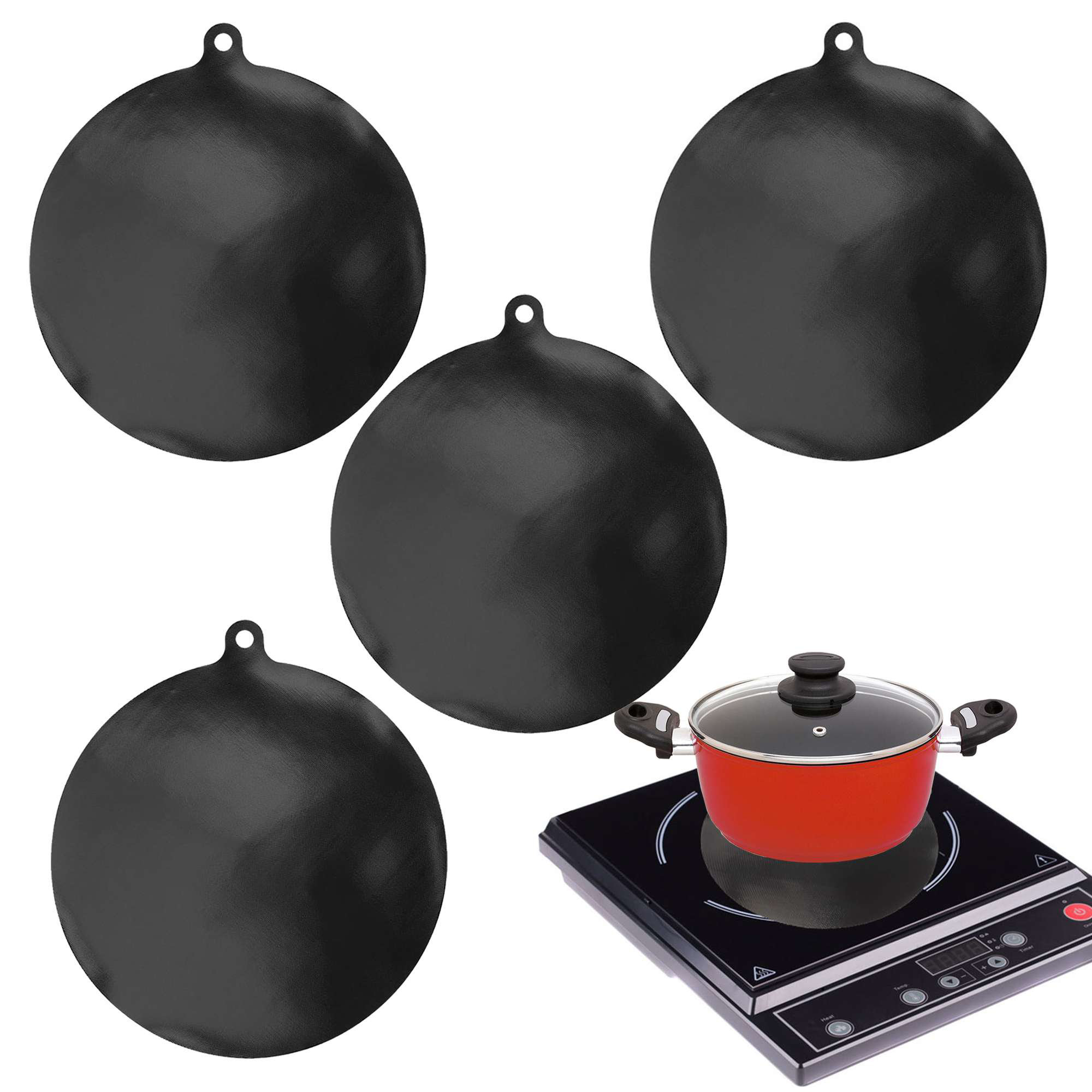 Gustave 4 Pack 8.7inch Induction Cooktop Protector Silicone Mat ...
