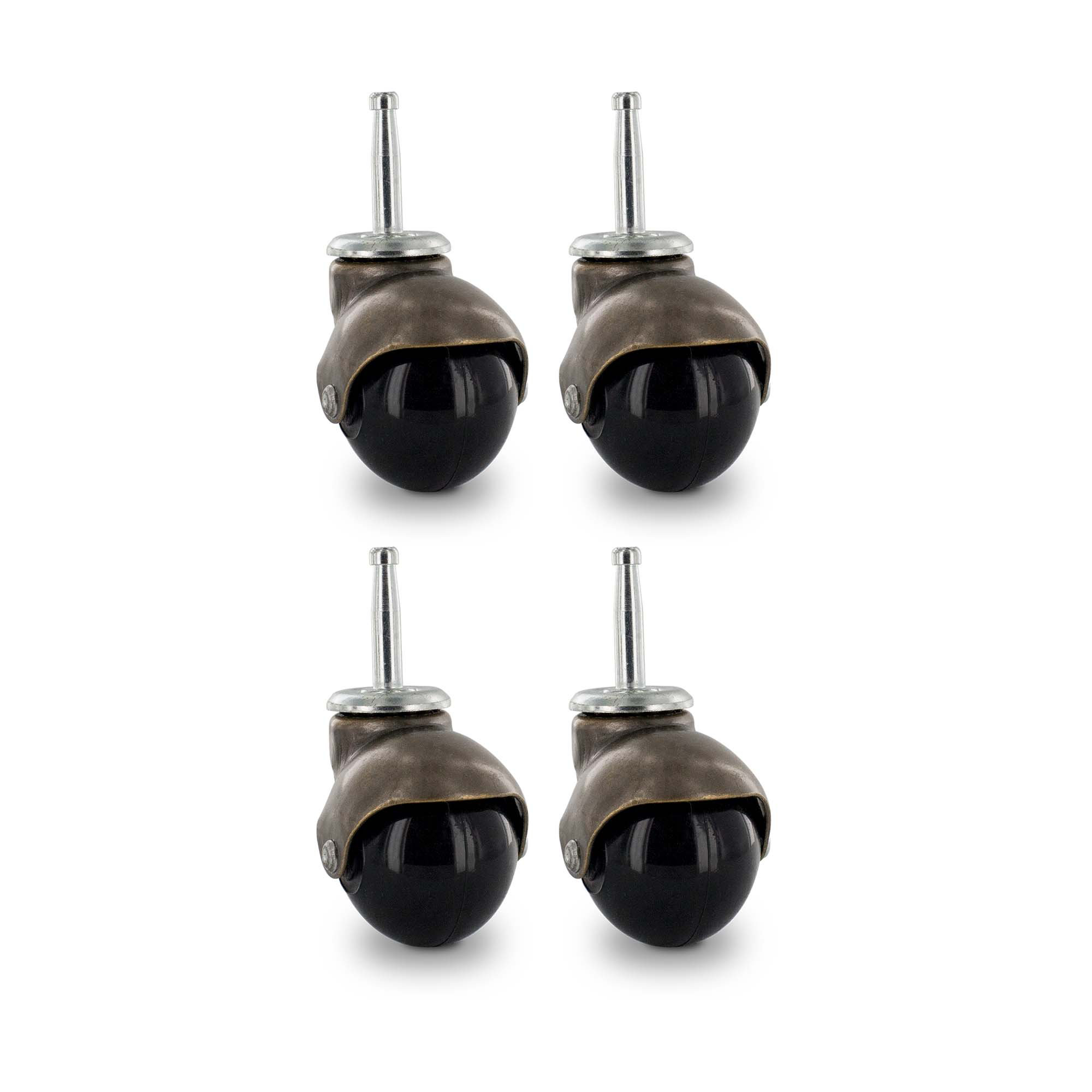 Outwater 1-1/2" Diameter Swivel Hooded PVC Ball Caster 5/16" x 1-1/2 ...