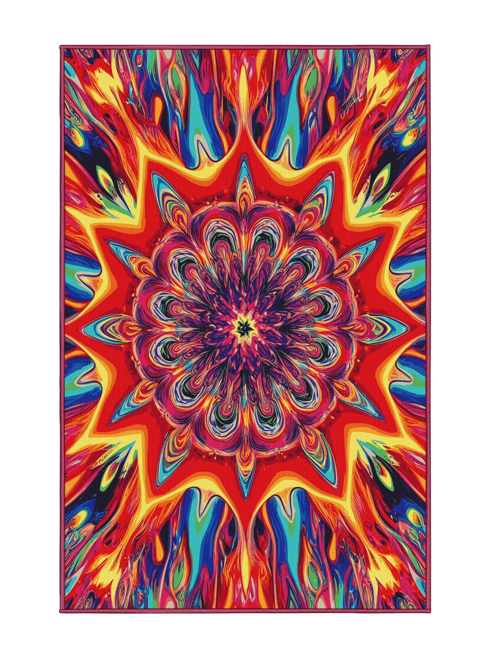 Trinx Luminous Bloom Rug | Wayfair