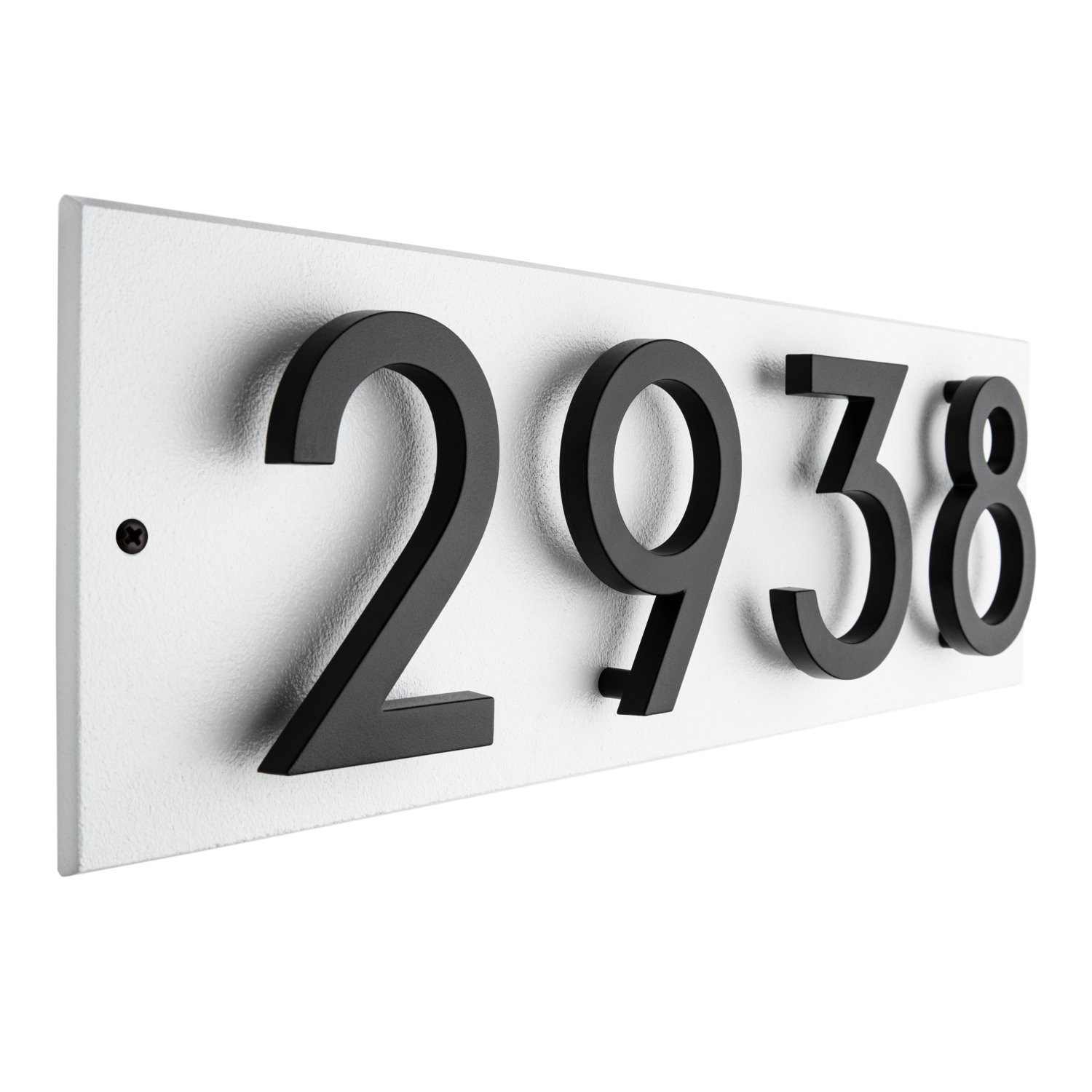 Whitehall Products Floating Stand-Off 4-Number Horizontal Sign, White ...