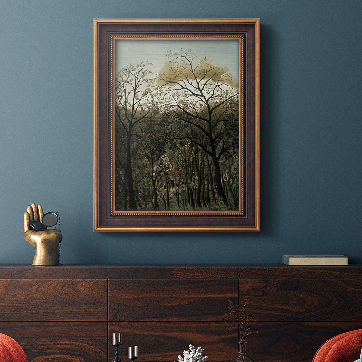 Red Barrel Studio® Rendezvous in the Forest - Picture Frame Painting ...