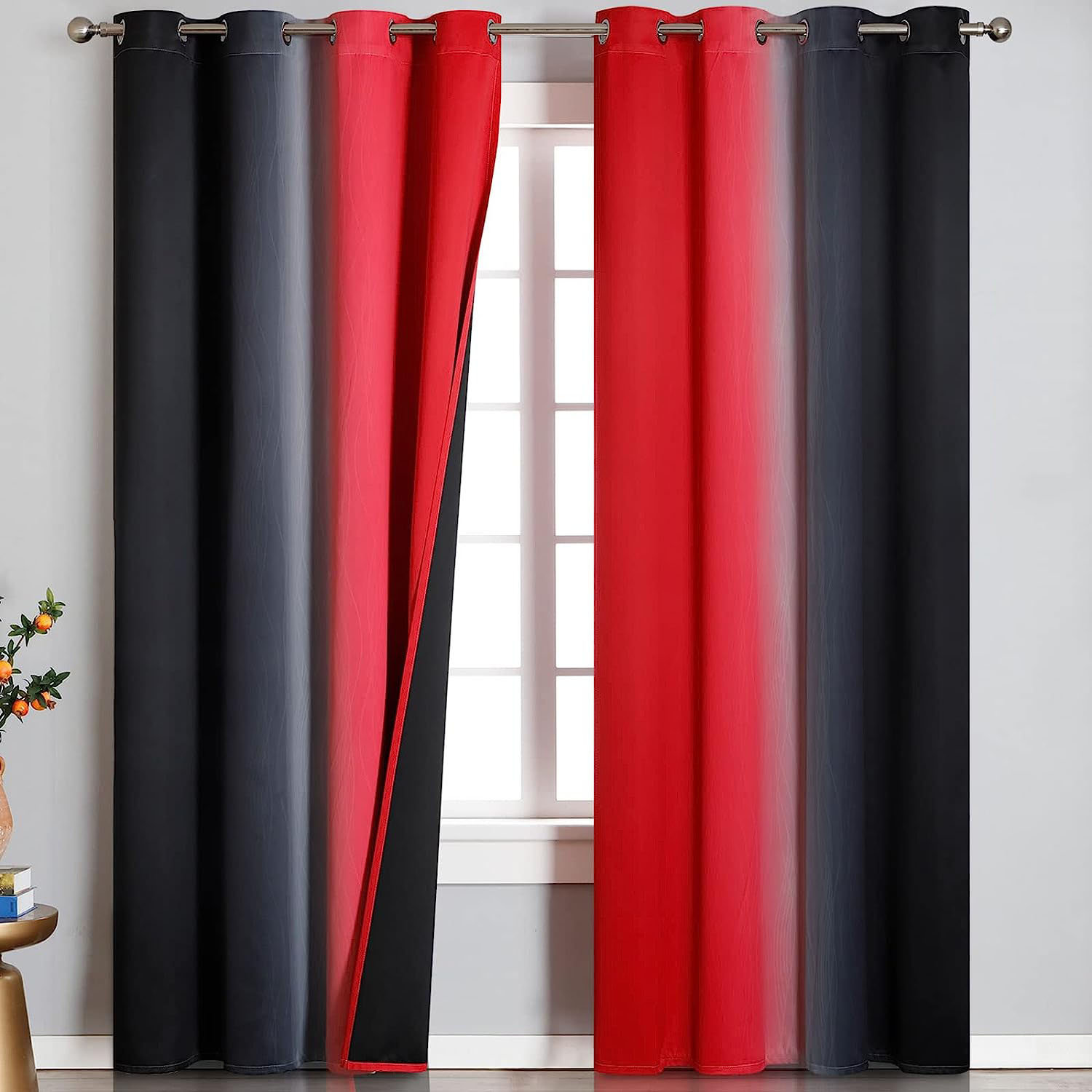 Hokku Designs Lamanda Polyester Blackout Curtain Pair | Wayfair