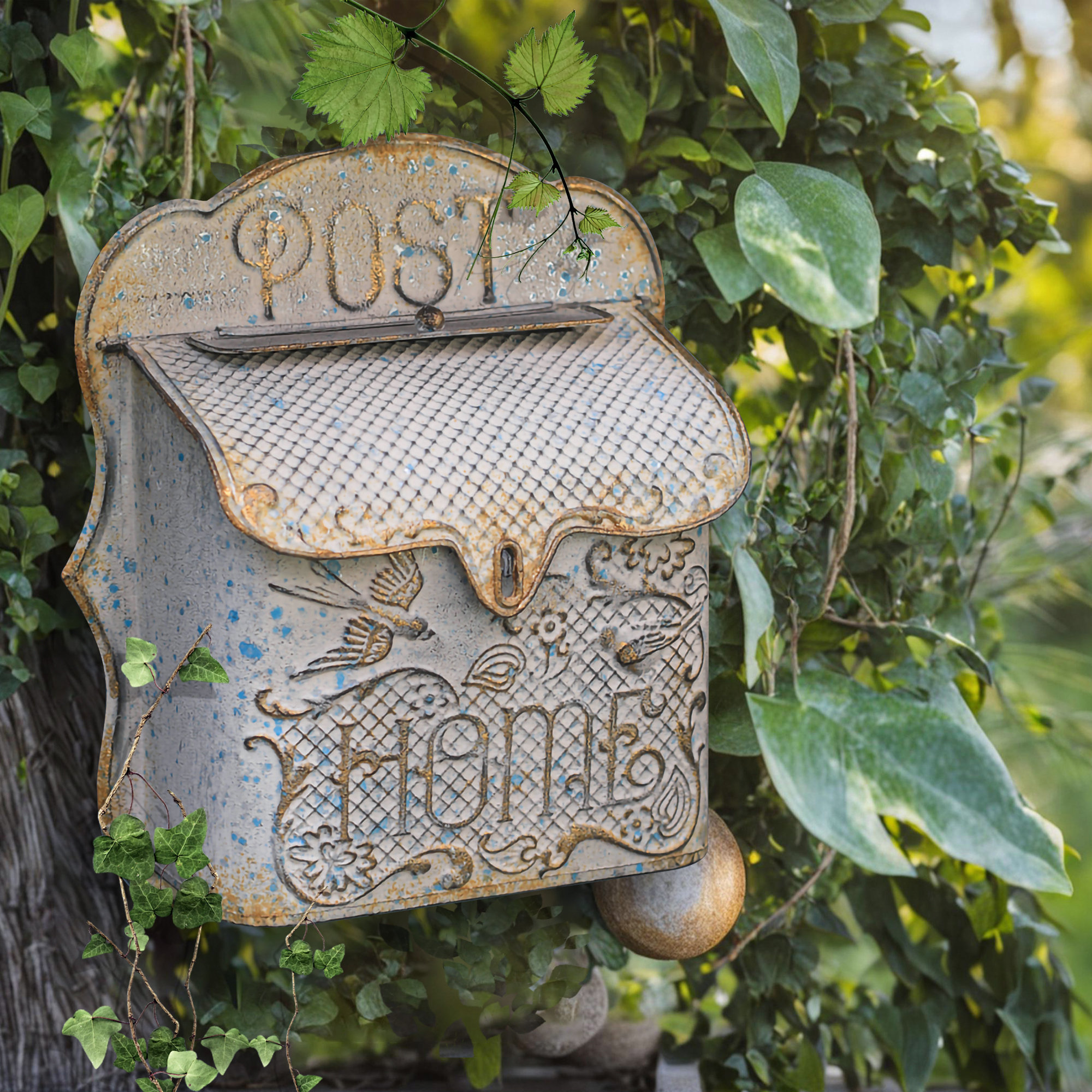 East Urban Home Hainesville Locking Vintage Wall Mounted Mailbox ...