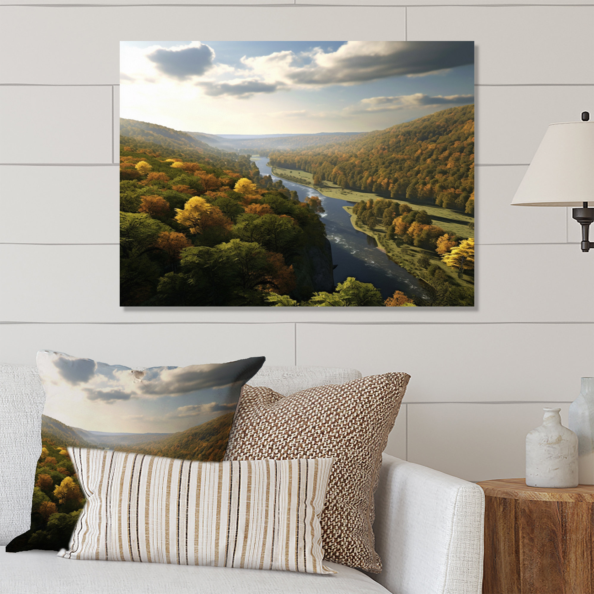 Loon Peak® Delaware River Horizon - Delaware Metal Wall Art | Wayfair