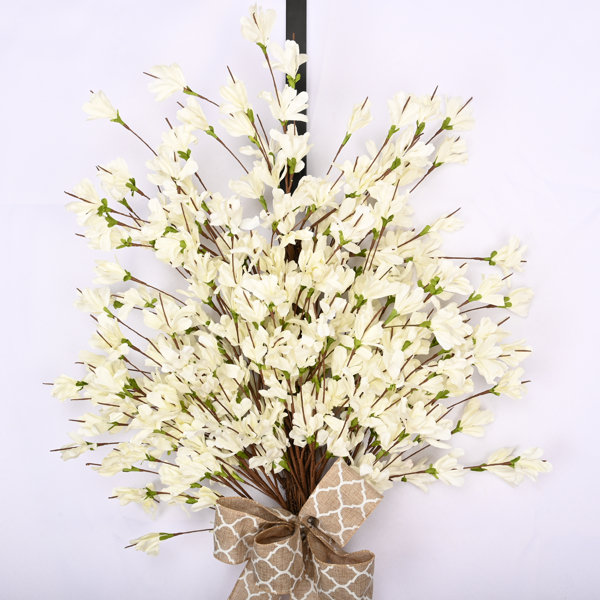 Primrue Forsythia Floral Arrangement Spring Flower Swag | Wayfair